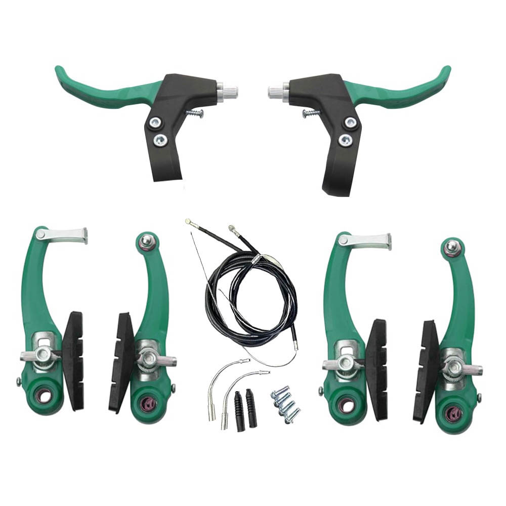 Freio V. Brake De Nylon Completo Com Cabos P/bikes – Verde – Jr Bike ...